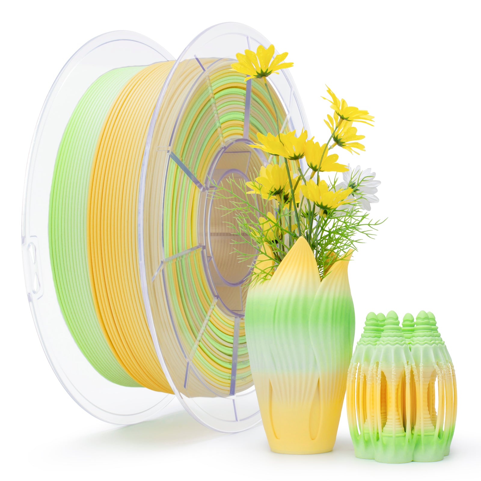 X3D Sprout Matt PLA – Gradient Green Filament for Natural Prints