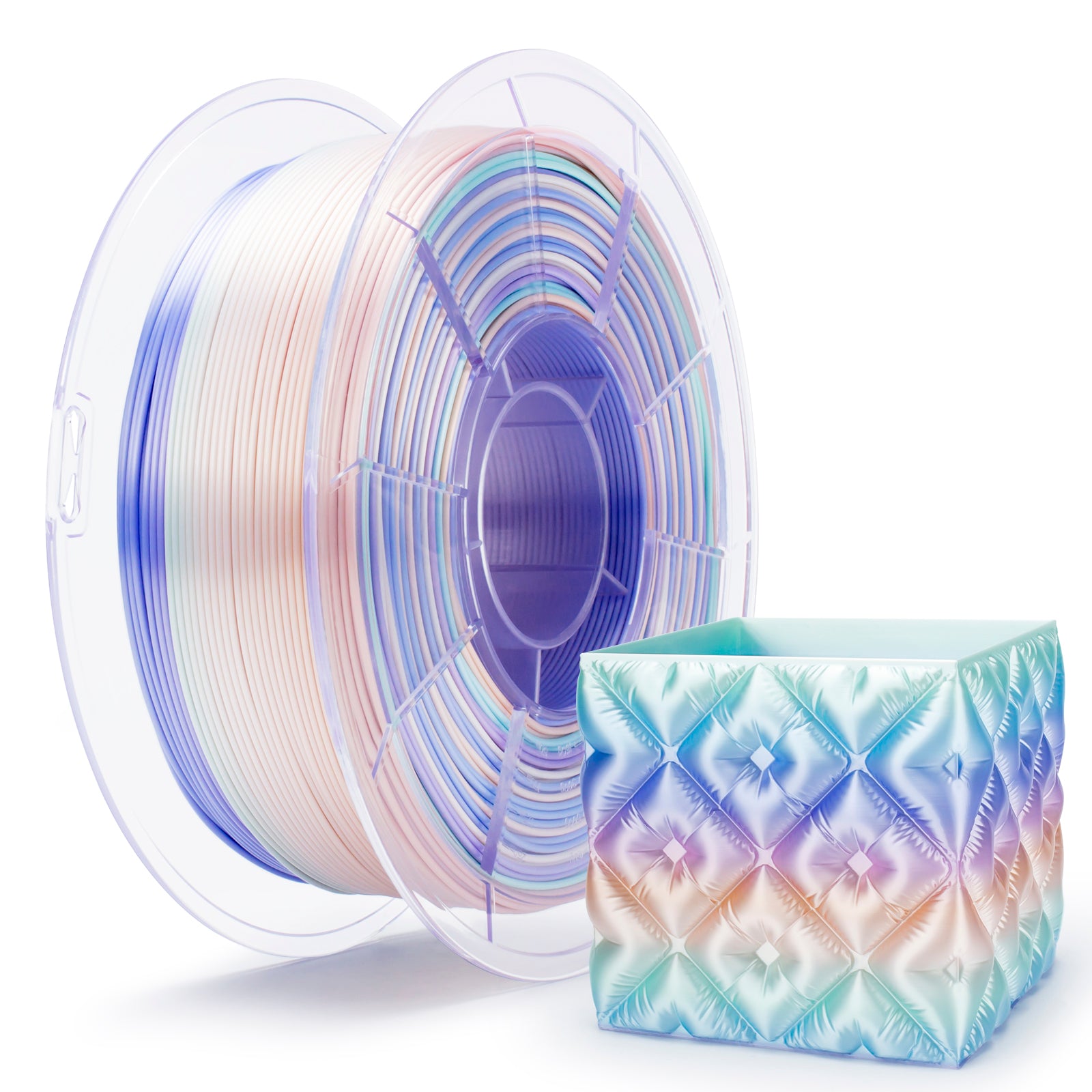 X3D Pastel Pearl Silk PLA – Fast Gradient 1.75mm Filament with Glossy ...